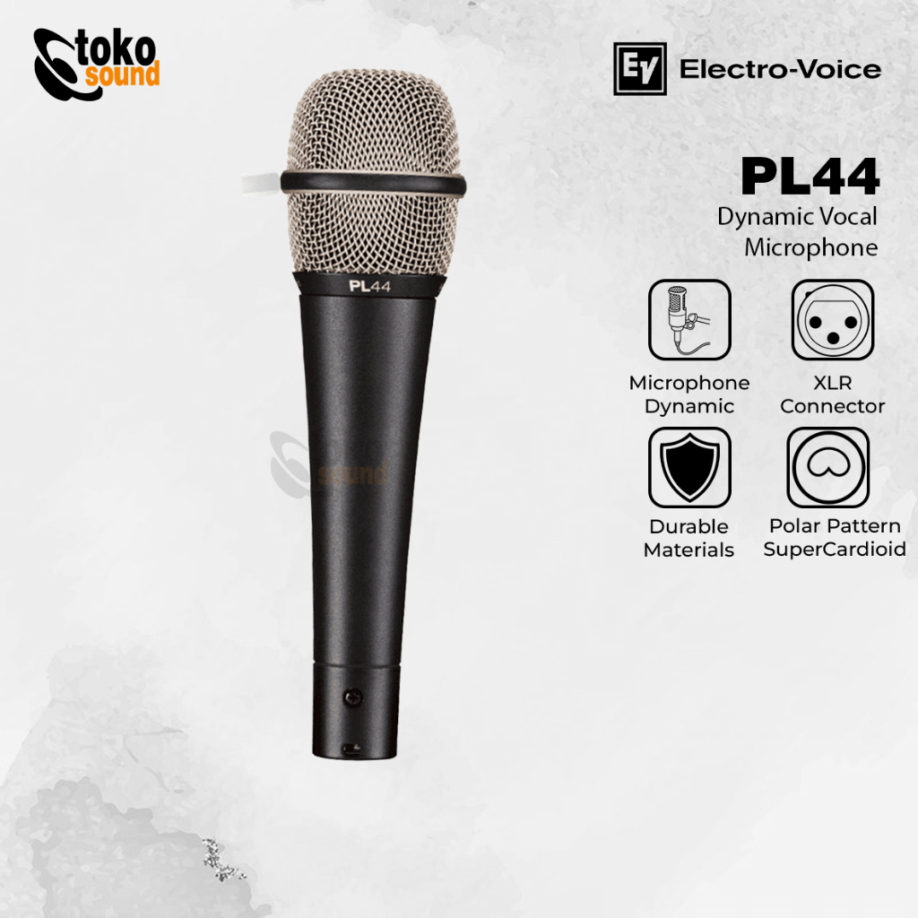 Jual Electro-Voice PL44 PL 44 - Dynamic Supercardioid Vocal Microphone ...