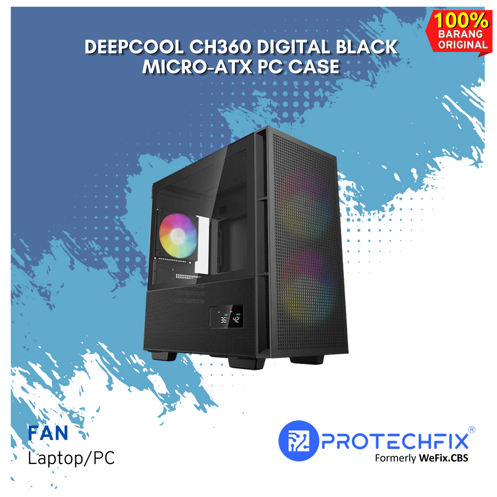 Jual Deepcool CH360 Digital Black Micro-ATX PC Case | Shopee Indonesia