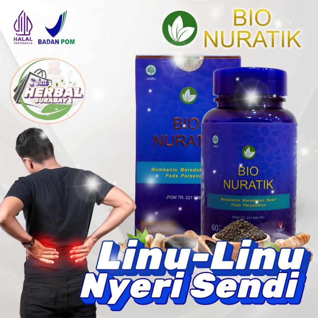 Jual OBAT NYERI SENDI REMATIK HERBAL BIO NURATIK ORIGINAL ASAM URAT ...
