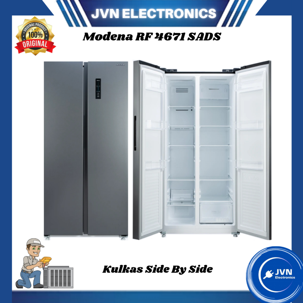 Jual Kulkas Side By Side Modena RF4671SADS | Shopee Indonesia