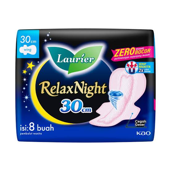 Jual LAURIER RELAX NIGHT WING 30 CM 8S / PEMBALUT WANITA / KEBUTUHAN ...