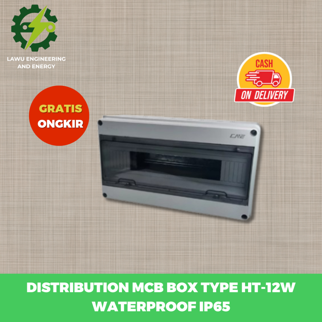 Jual MCB BOX 12 GRUP DISTRIBUTION MCB BOX TYPE HT-12W WATERPROOF IP65 ...
