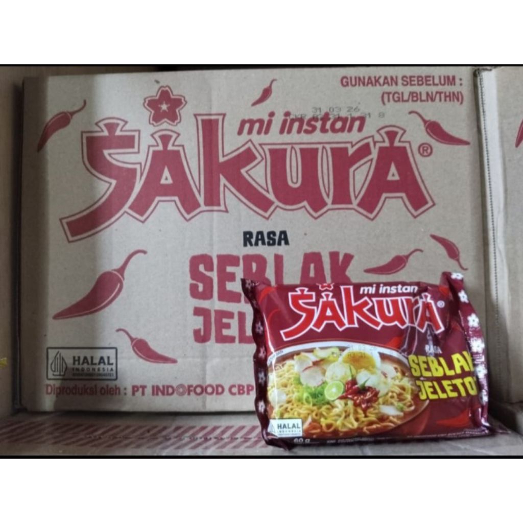 Jual mie sakura seblak jeletot ( 1dus isi 40 bks) | Shopee Indonesia