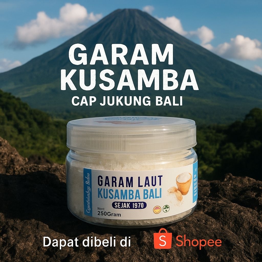 Jual Garam Laut Kusamba Bali Sejak 1970 250g | Shopee Indonesia