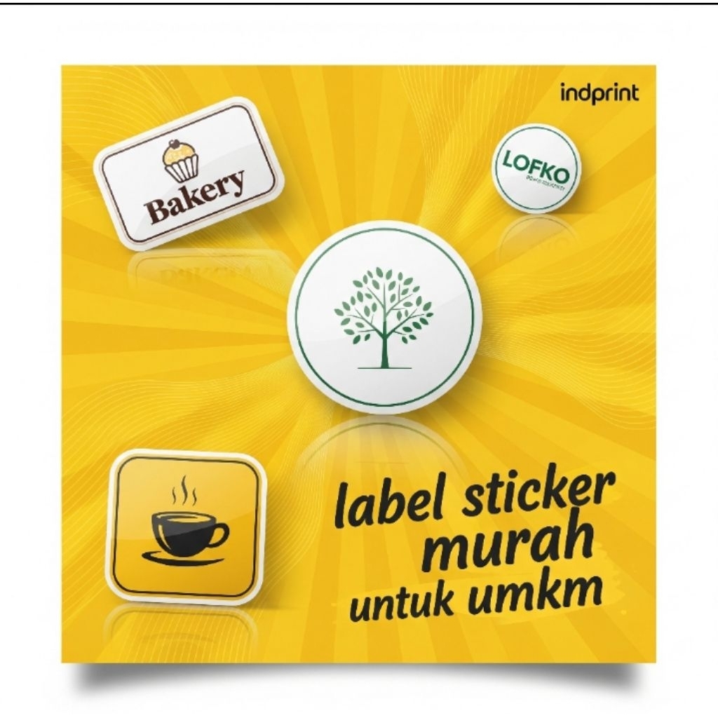 Jual Cetak Label Sticker, Stiker Produk UMKM, Sticker Chromo Bontax ...