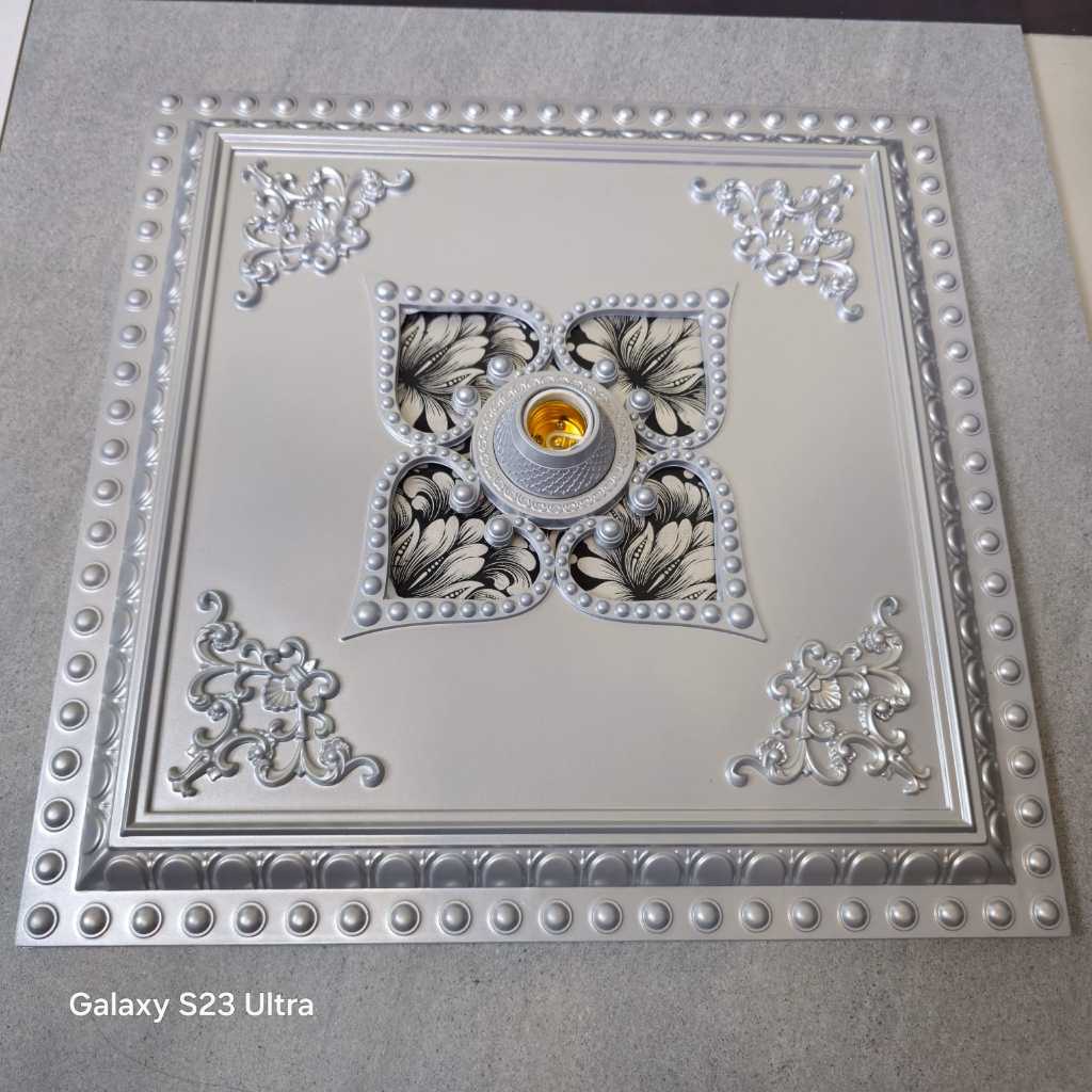 Jual (COD) FITING HIAS BESAR ORNAMEN LAMPU PLAFON PVC/GRC GYPSUM FITING ...