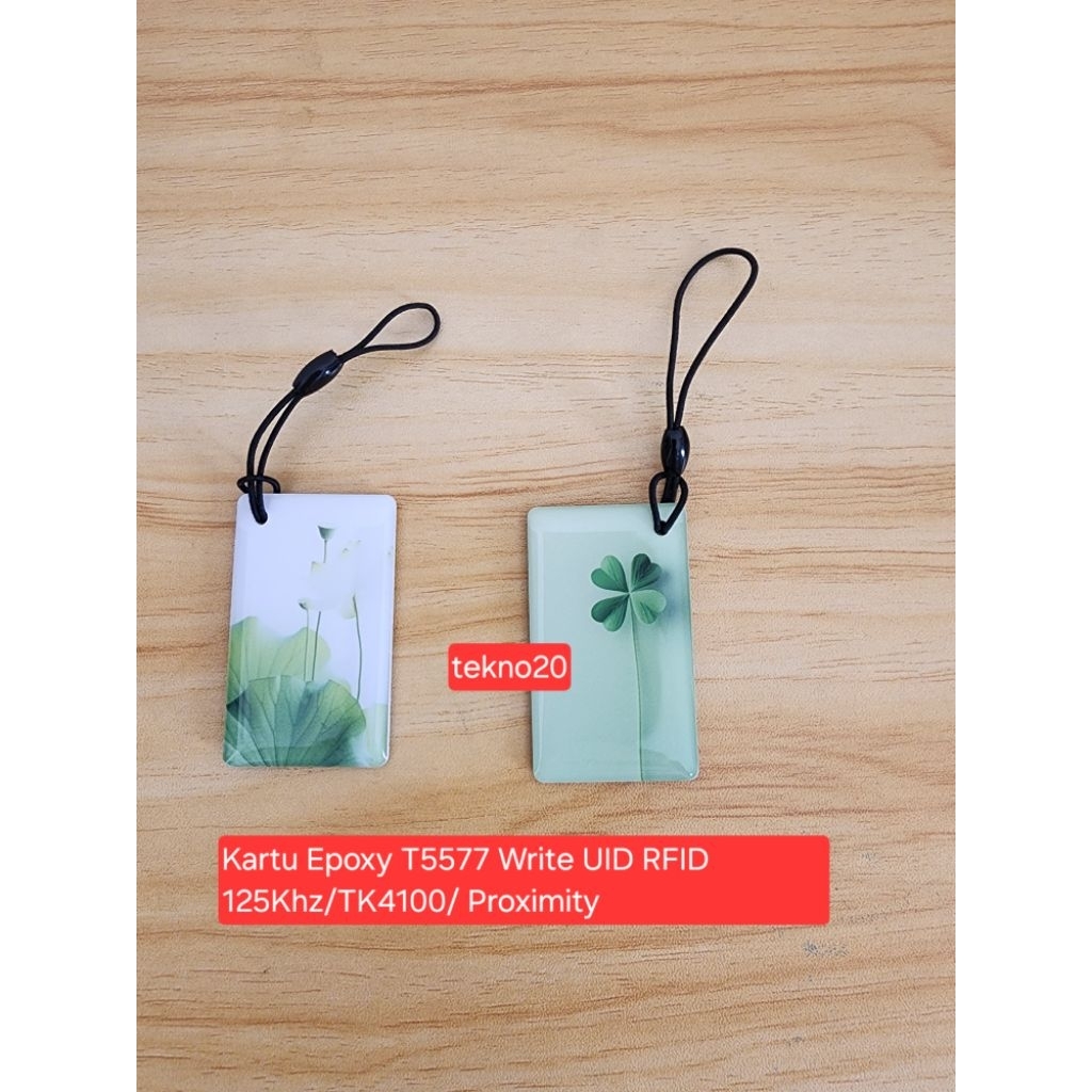 Jual Writable Rewritable Card Epoxy T5577 RFID 125 khz | Card Mini ...