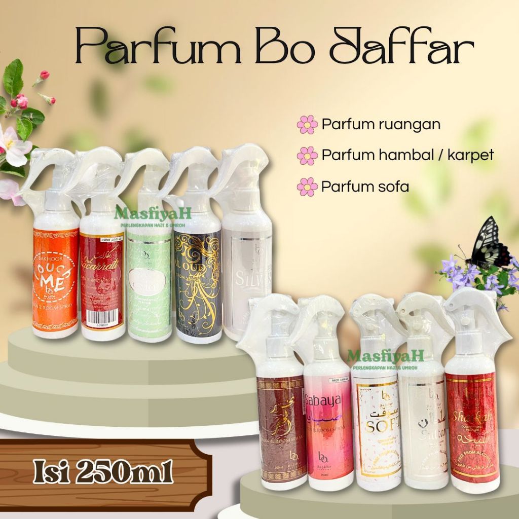 Jual BO JAFFAR SPRAY PENGHARUM RUANGAN AROMA TERAPI 250ML TRAVEL PACK ...