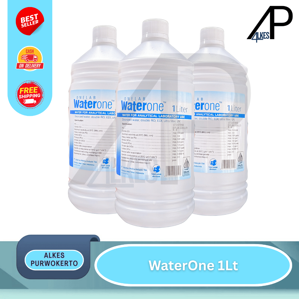 Jual Water One 1 Liter ONEMED Water / Aquadest 1 Liter | Shopee Indonesia