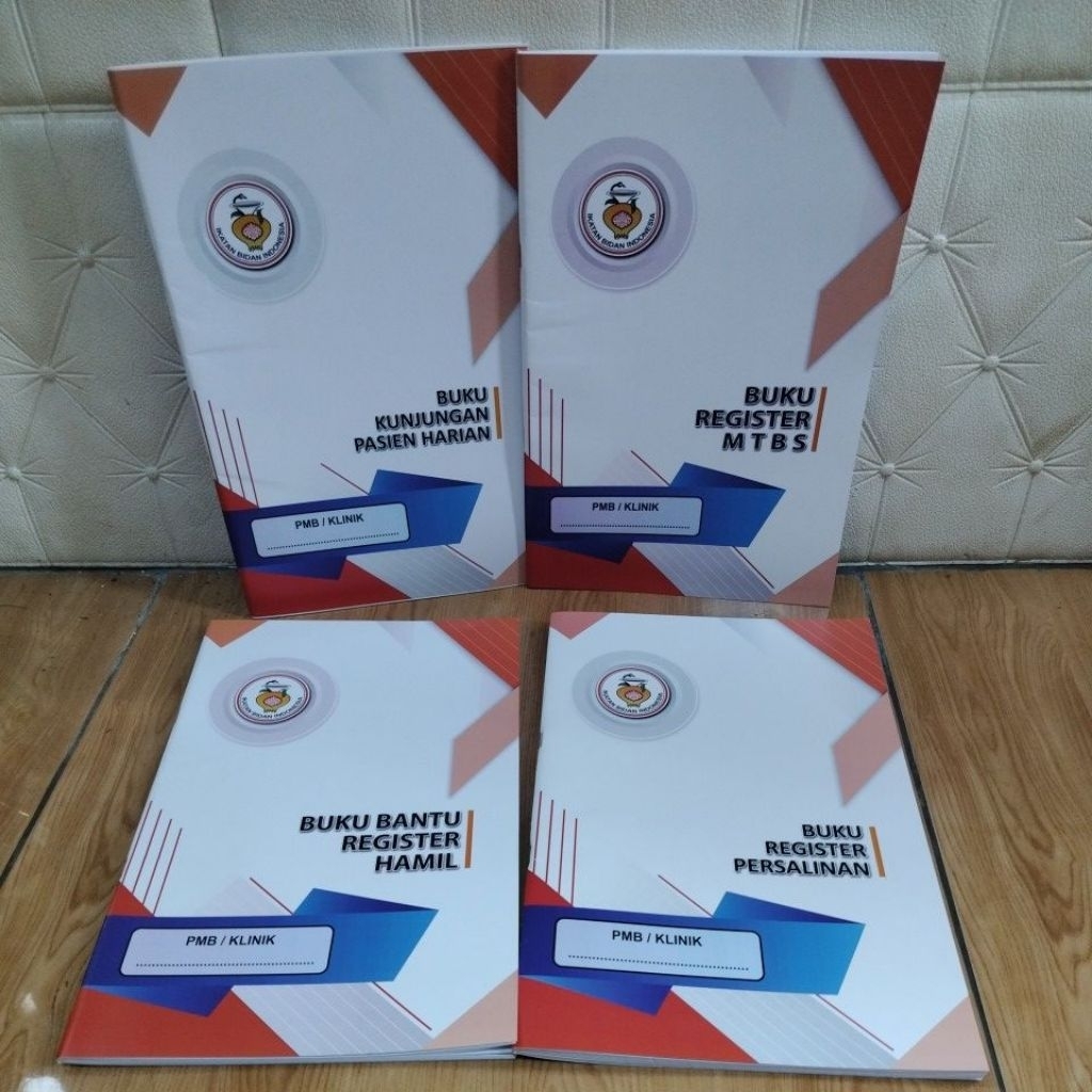 Jual Paket Buku Register Folio logo ibi ( Kunjungan Pasien ,Kunjungan ...