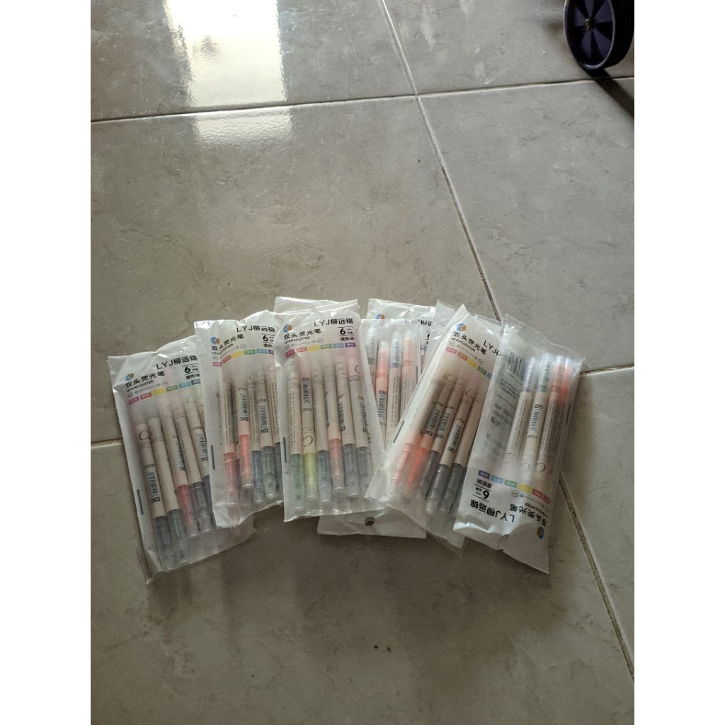 Jual Pulpen Stabilo 1 (bks) isi 6 Ada 12 Warna Bolak Balik | Shopee ...