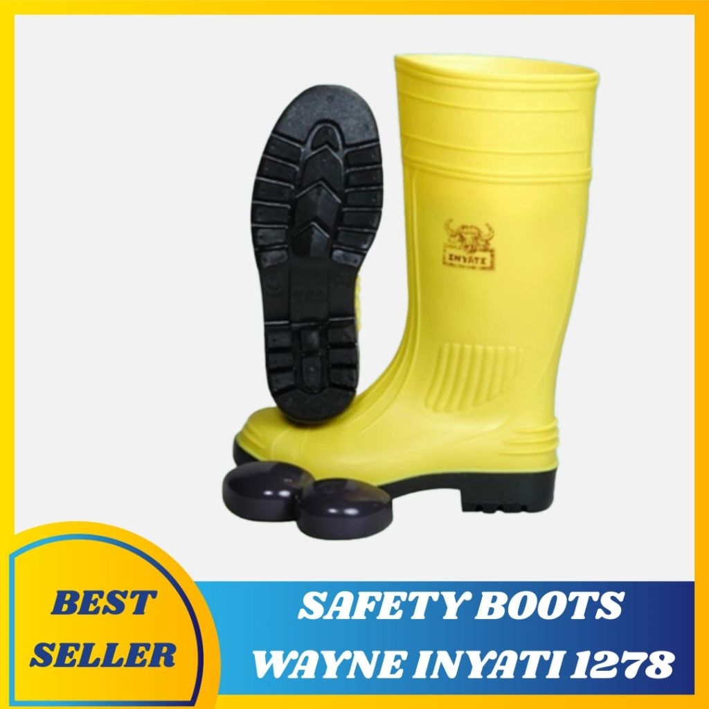 Jual Sepatu Safety Wayne Inyati 1278 Heavy Dutty- safety Gumboots ...