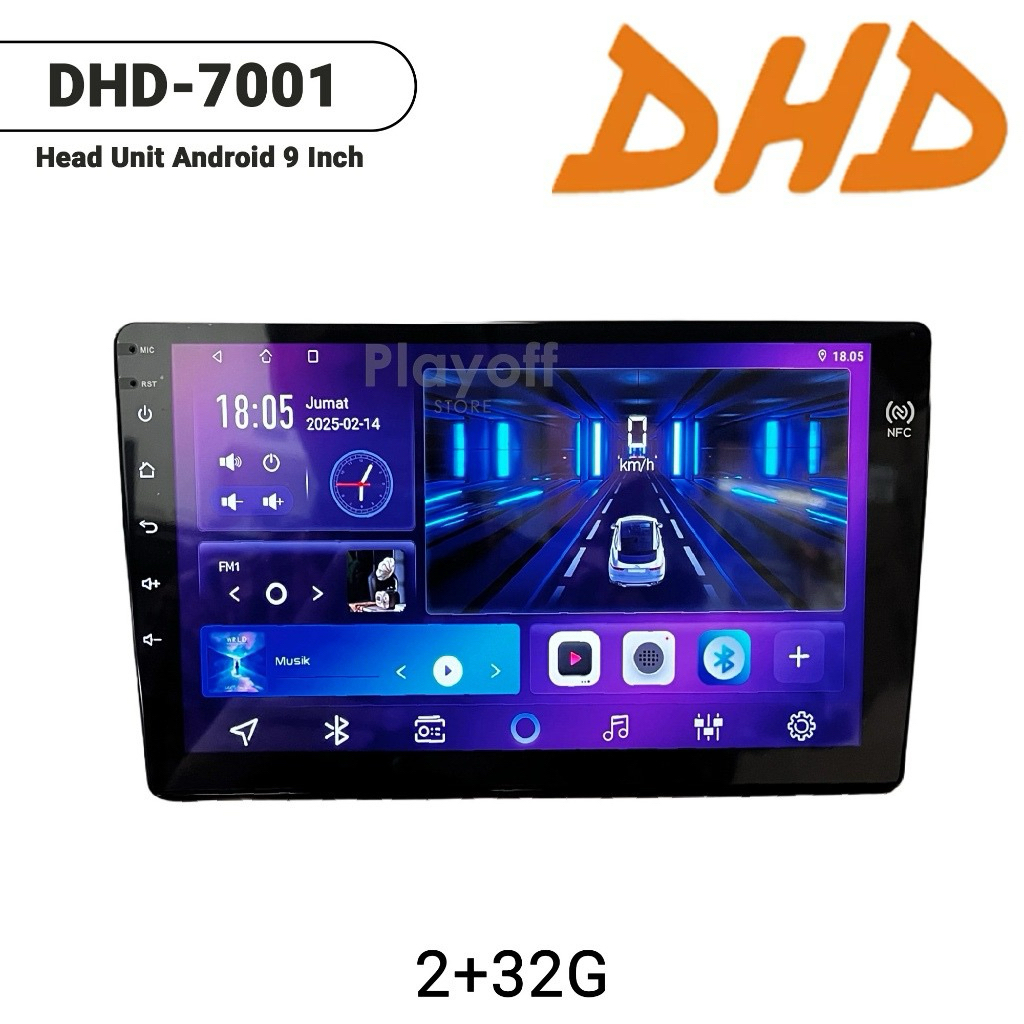 Jual Carplay 2 din Head Unit Android 9 inch DHD 7001 Double Din ...