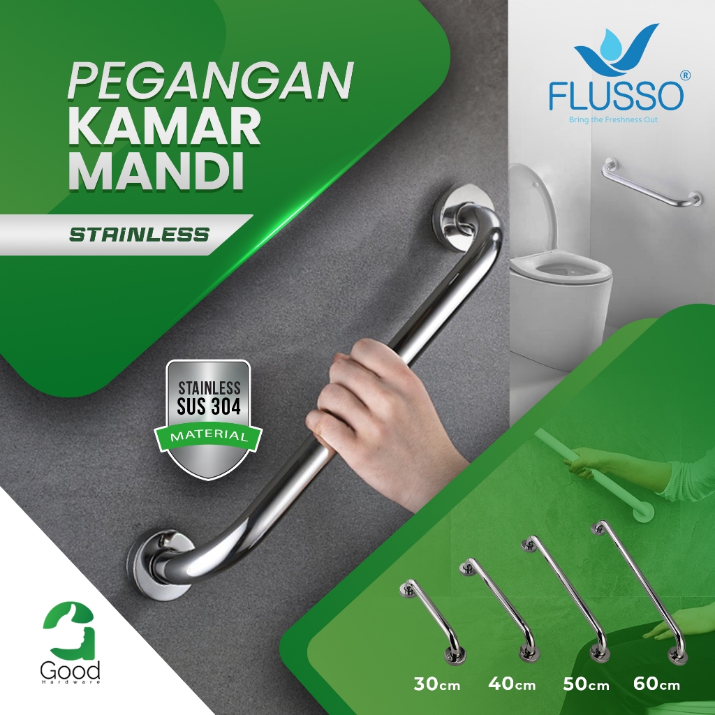 Jual Flusso Handle Kamar Mandi Grip Bar Pegangan Bathtub Kamar Mandi ...