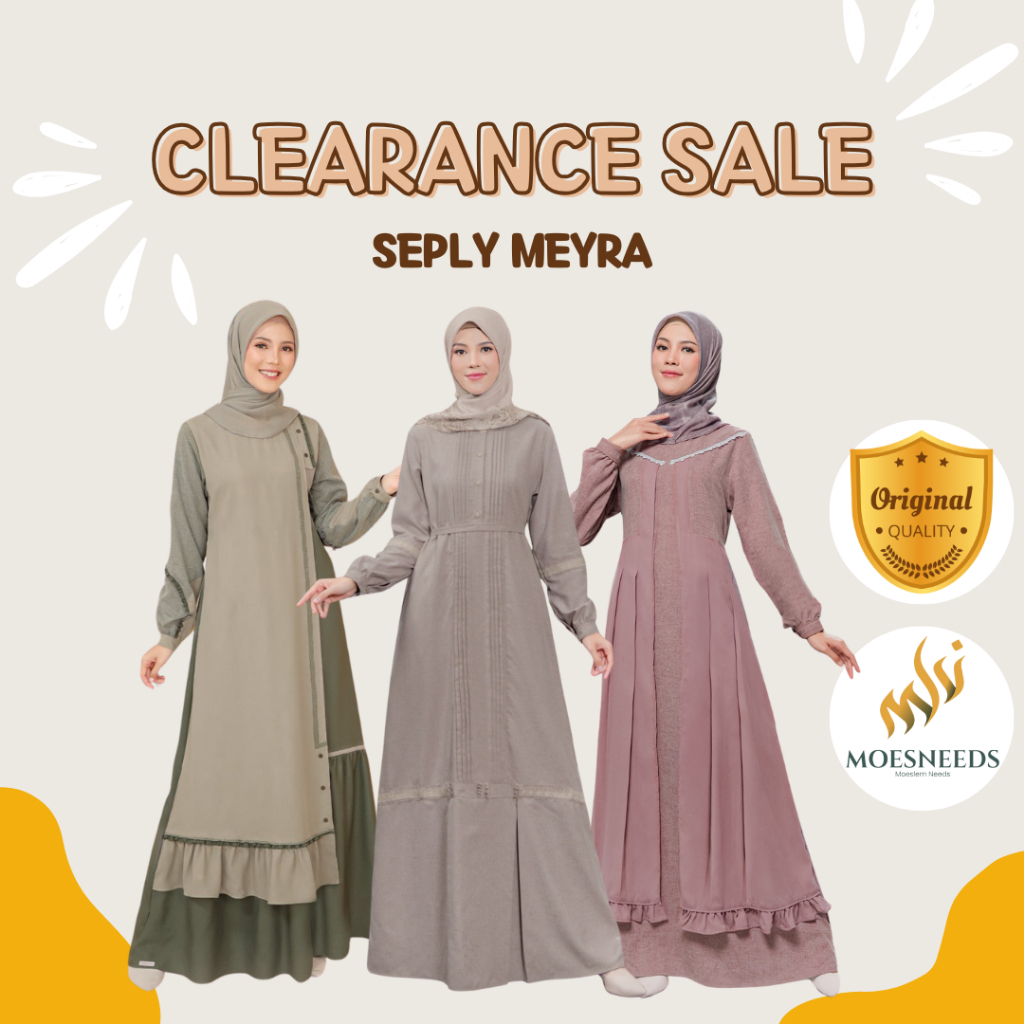 Jual [Clearance Sale] Seply Gamis Daily Wanita Meyra | Shopee Indonesia
