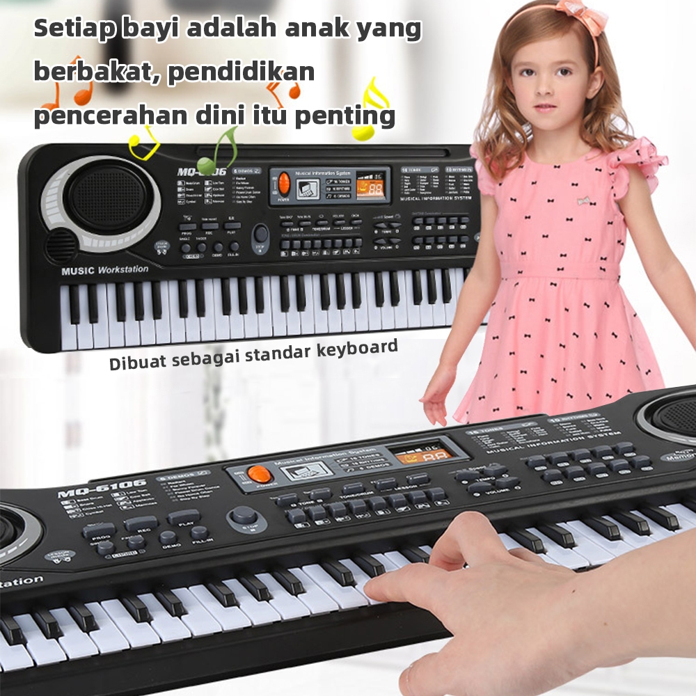 Jual Digital Piano Keyboard Elektronik 61 Keys Keyboard Mini Mop Murah ...