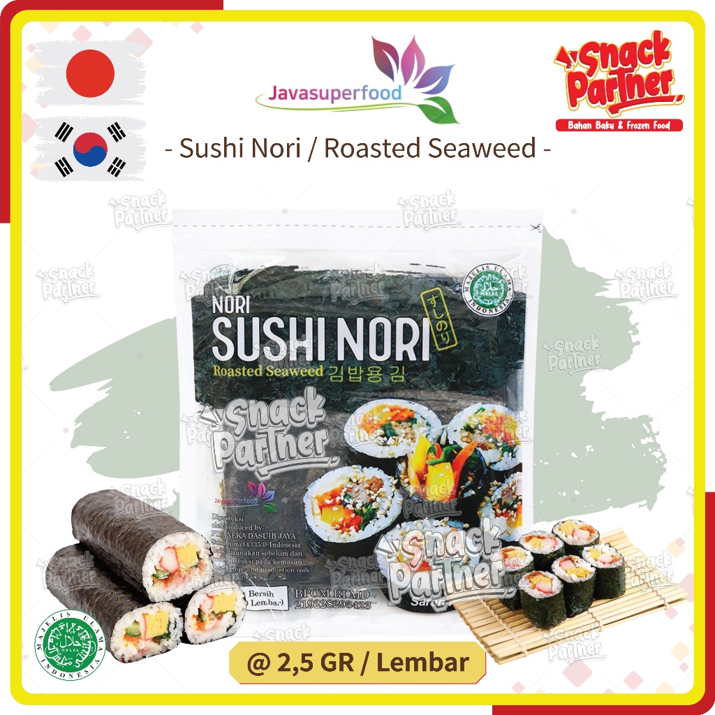 Jual SUSHI NORI SHEET Gold isi 10 / 50 Lembar | Sushi Roasted Seaweed ...