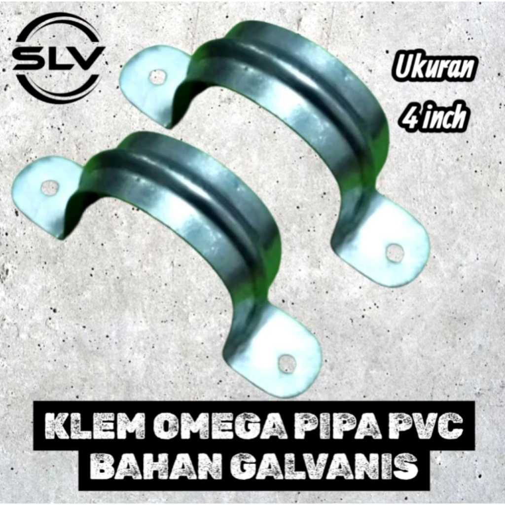 Jual (50pcs) klem model omega / klem pengait pipa paralon ukuran 4 inch ...