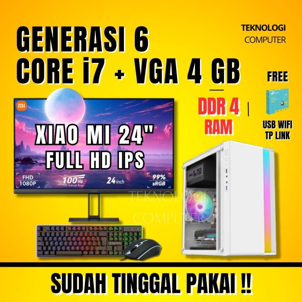 Jual Core i7 | Gen 6 - DDR 4 | VGA 4 GB | Full Set | PC Rakitan ...