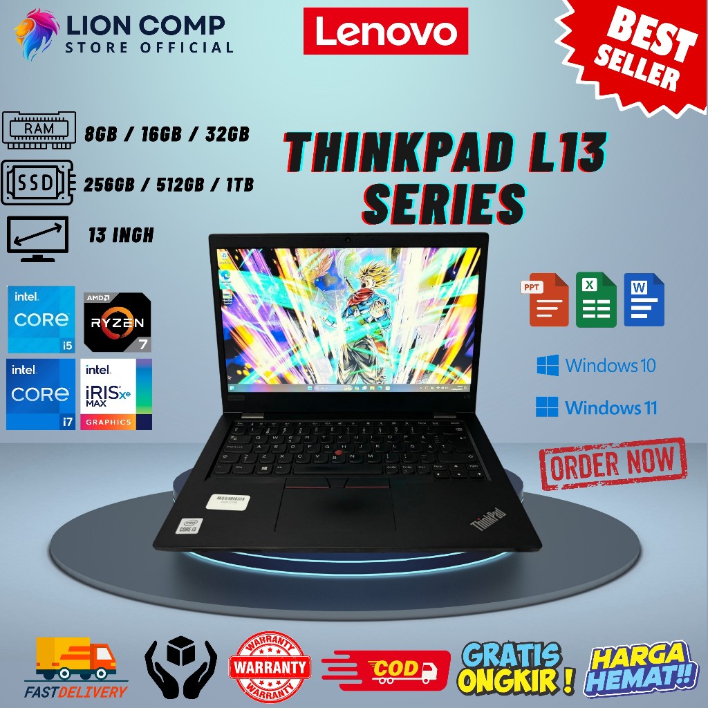 Jual Lenovo Thinkpad G3 G2 G1 L13 Intel i7 i5 i3 / L13 RYZEN 7 5 16GB 512GB | Shopee Indonesia