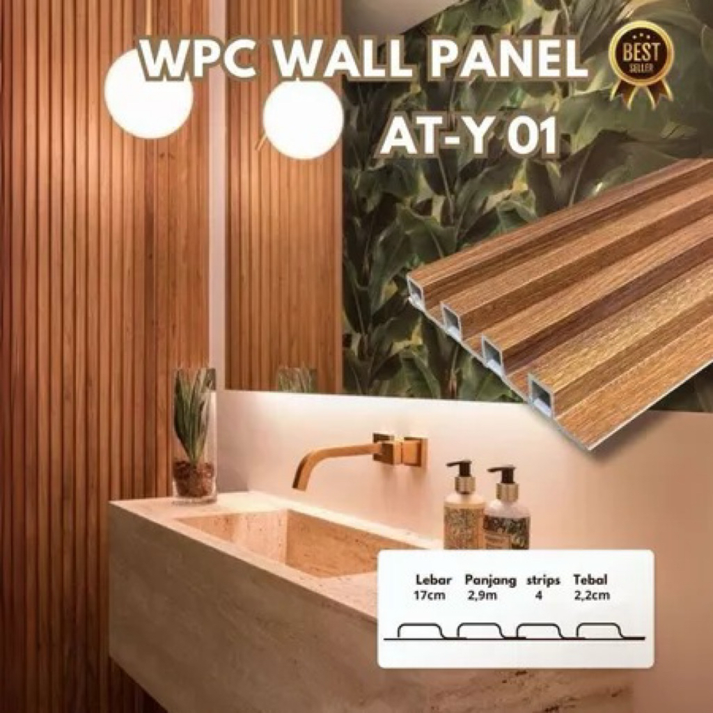 Jual WPC Wallpanel / WPC Panel 2.9m / Panel WPC motif serat kayu 2.9m ...