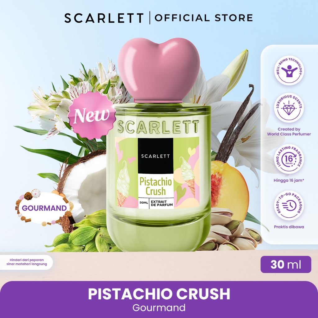 Jual Scarlett Whitening Extrait De Parfum Pistachio Crush 30ml | Shopee ...