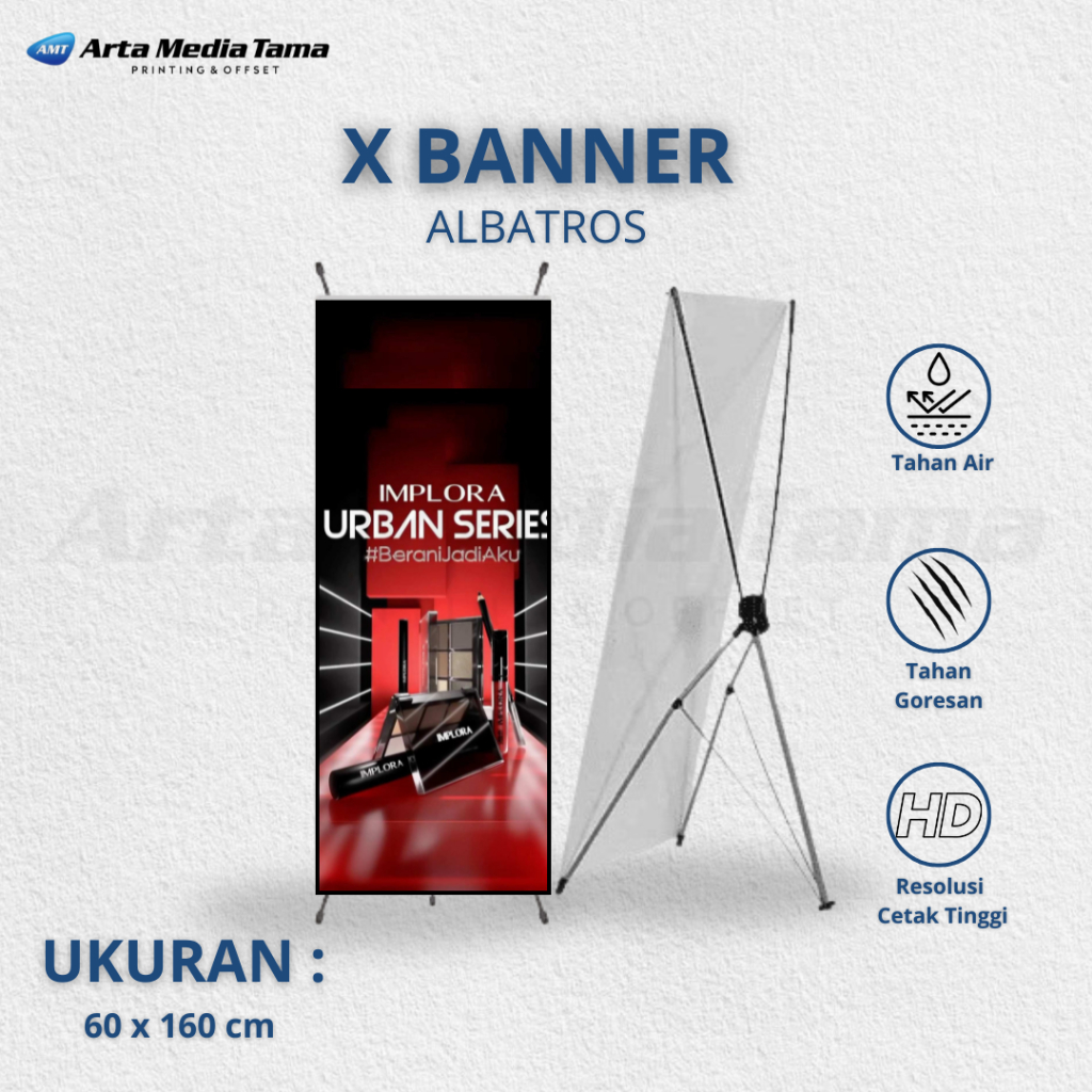 Jual CETAK X BANNER ALBATROS MURAH | 160 x 60 | Shopee Indonesia