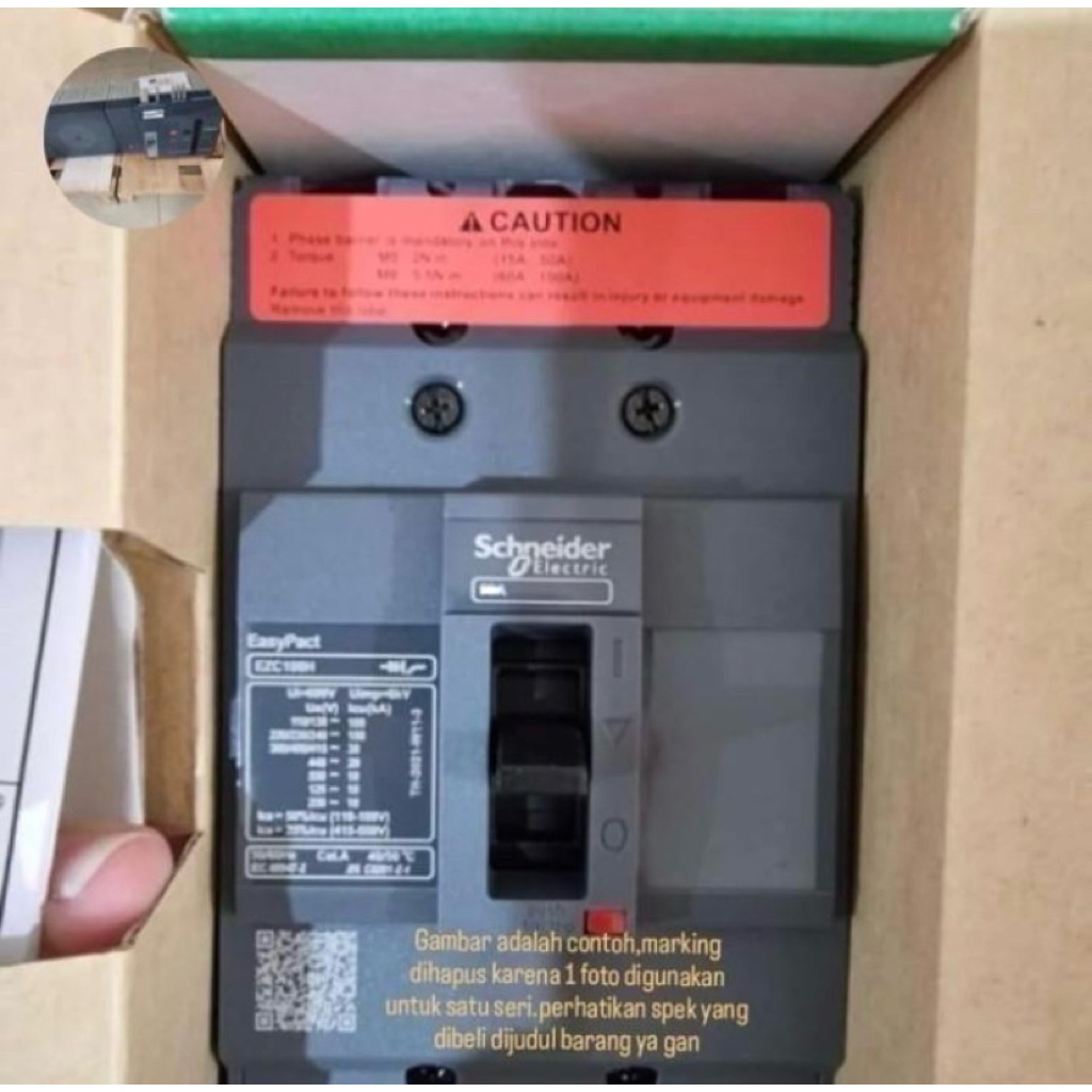 Jual MCCB BREAKER EasyPact SCHNEIDER 30kA 3P 20A EZC100H3020 | Shopee ...