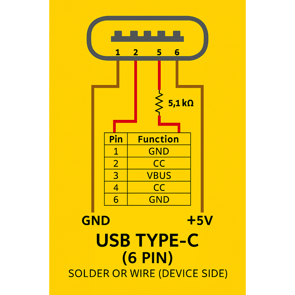 Jual Soket Konektor 6Pin Female Type C Socket USB 3.1 Type-C 6 Pin PCB ...