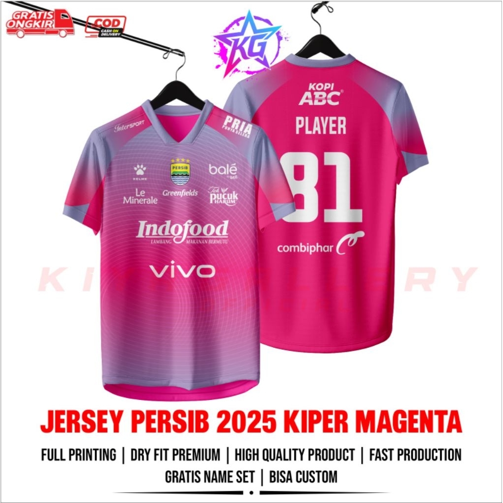 Jual JERSEY BAJU PERSIB 2025 KIPER MAGENTA FULL PRINTING GRATIS NAMA ...