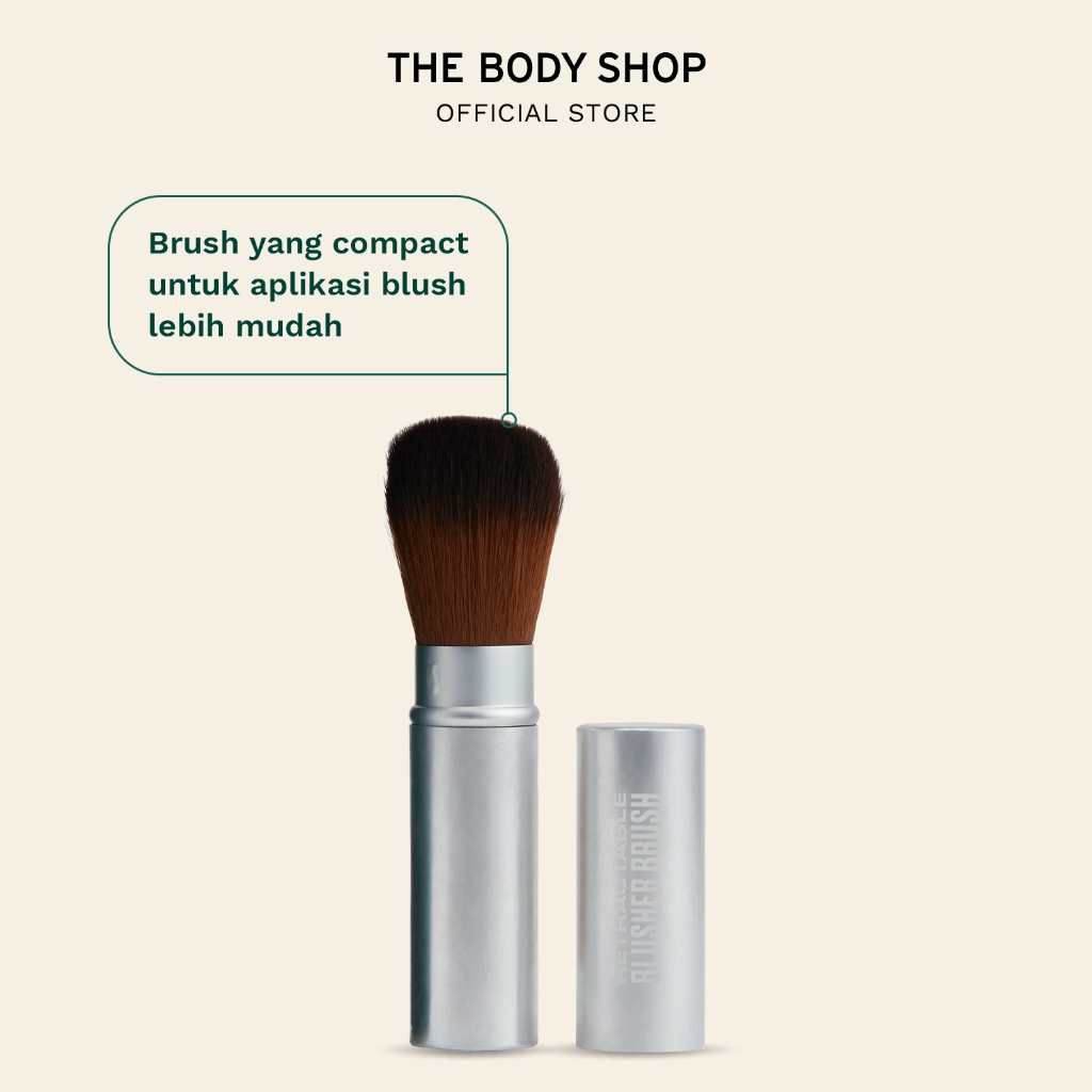 Jual The Body Shop Retractable Blusher Brush Bamboo | Shopee Indonesia