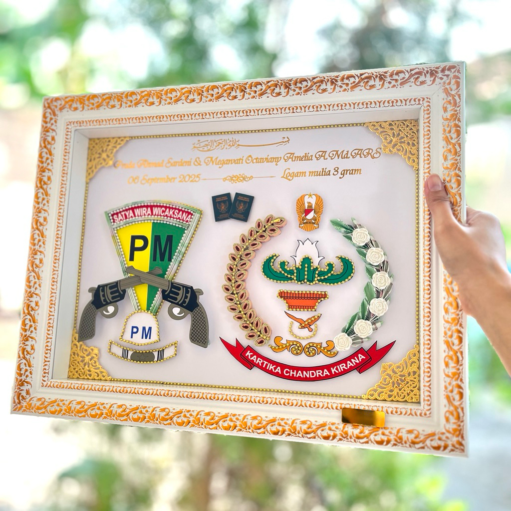 Jual (Pre Order 10 Hari) MAHAR LOGO PM (POLISI MILITER) - PERSIT ...