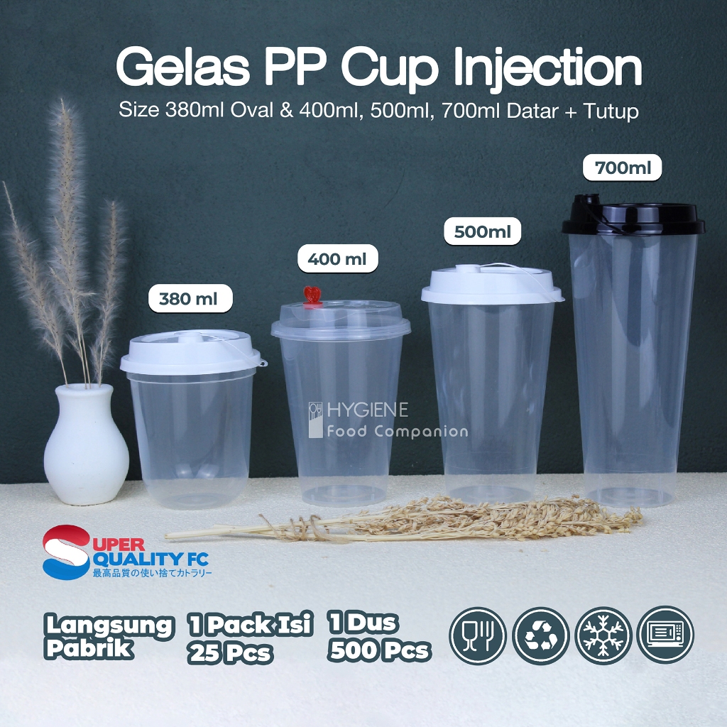 Jual Thinwall Cup Injection Oval 380ml 12oz & 400ml 14oz / 500ml 16oz ...