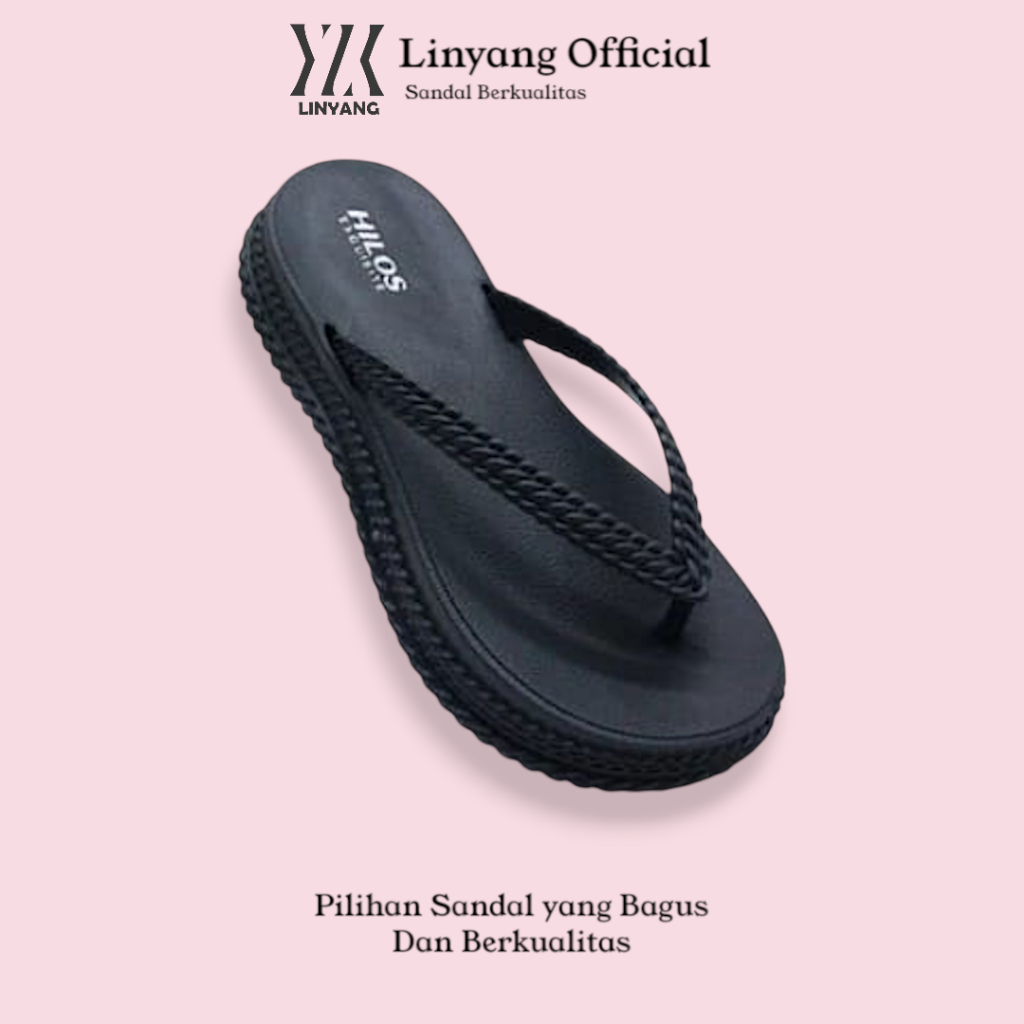 Jual Sandal Jepit Tinggi Sendal Wanita Dewasa Motif Tali Kepang Modern ...