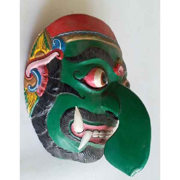 Jual Antik seni topeng kayu primitif antik folks art figur wajah Buto ...