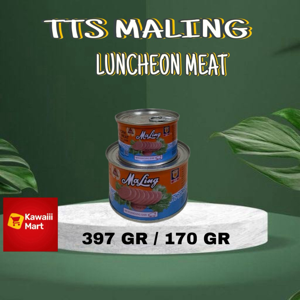 Jual TTS Maling Pork Canned Daging Babi 170gr Maling Kecil Lancheon ...