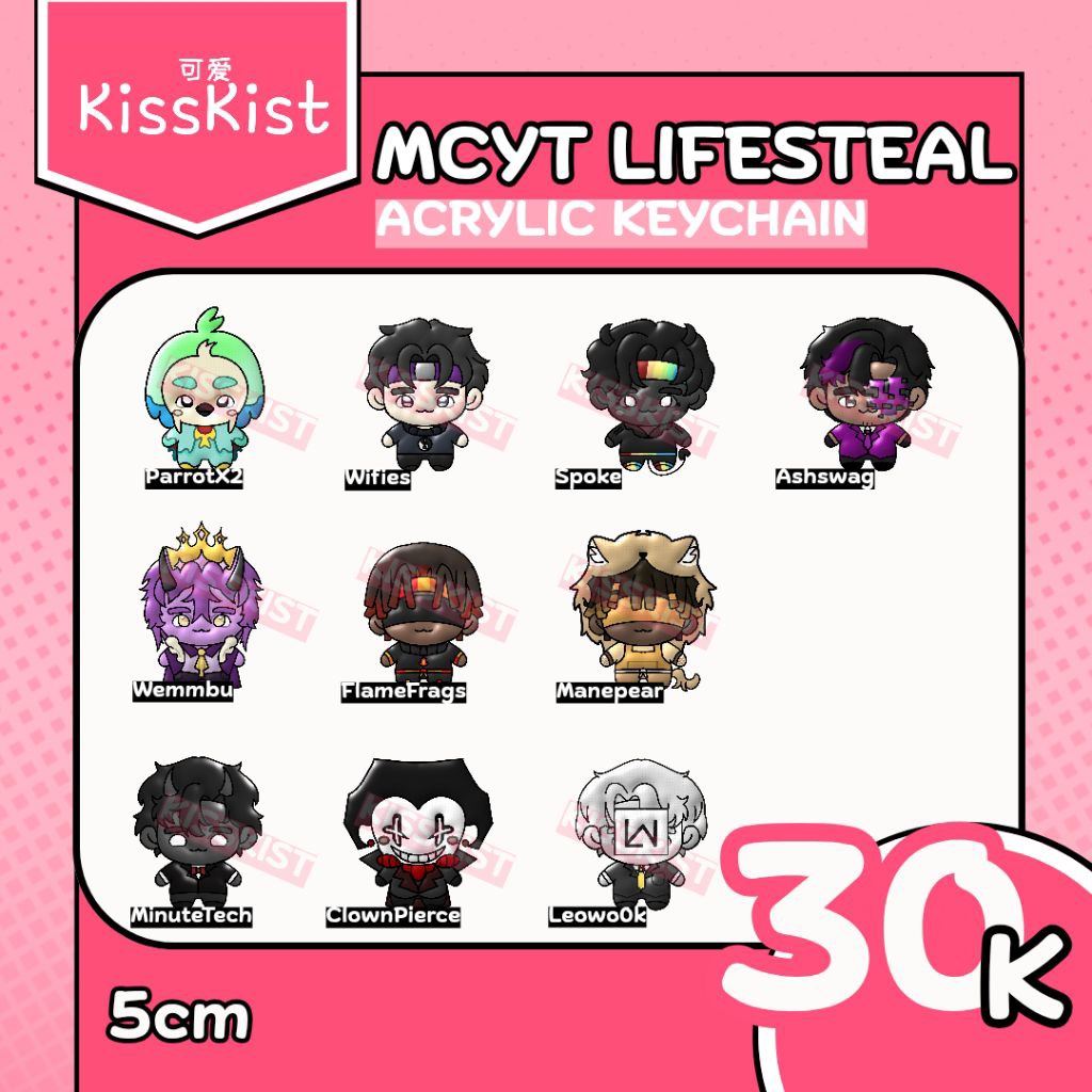 Jual MCYT Lifesteal Unstable Universe Acrylic Keychain FANMERCH by ...
