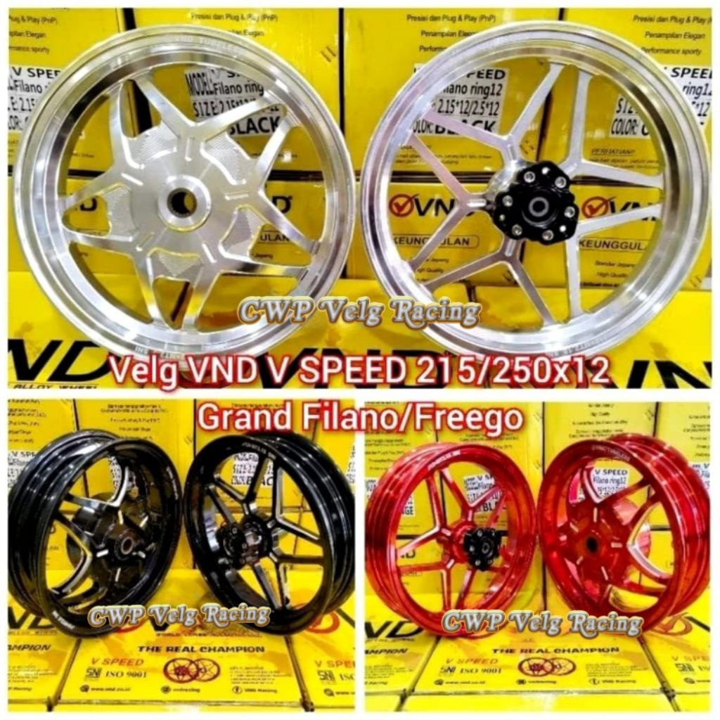 Jual Velg VND V SPEED Grand Filano Freego pelek vnd Vspeed Bintang ...