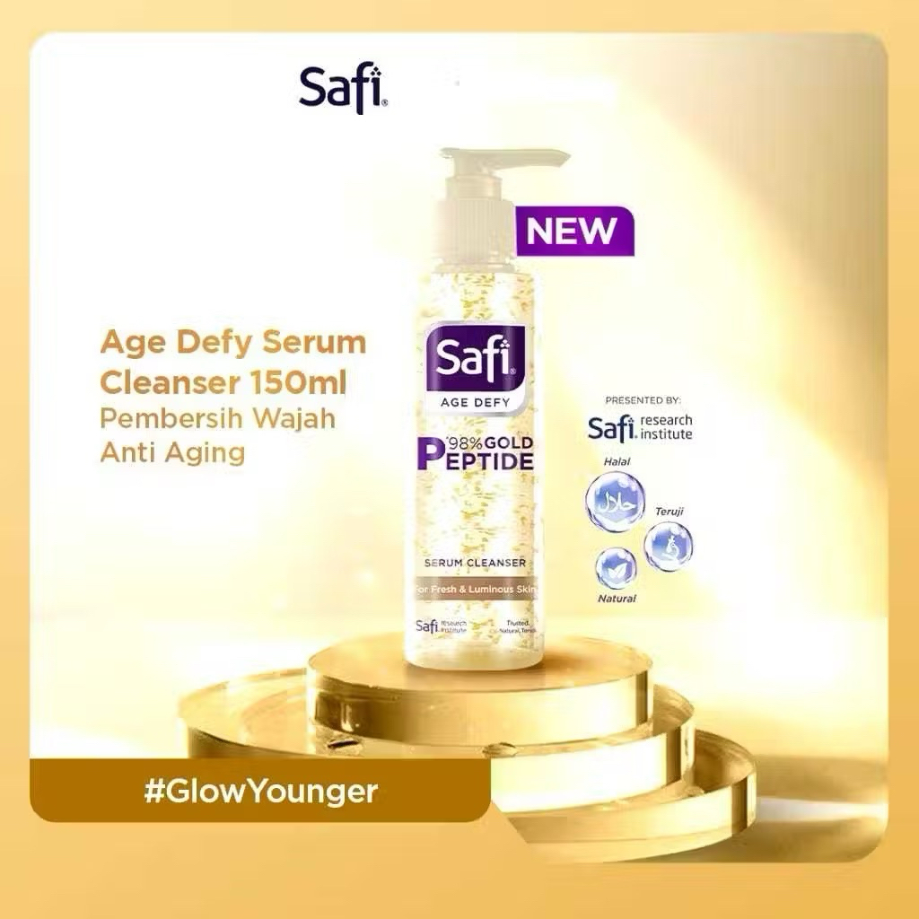 Jual Safi Age Defy Serum Cleanser / Safi Age Defy 98% Gold Peptide ...