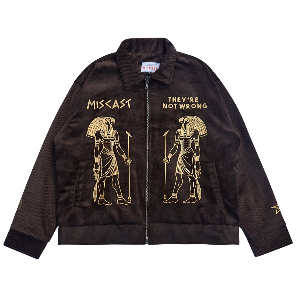 Jual Miscast Boxy Fit Work Jacket Vintage Falcon Corduroy Brown ...
