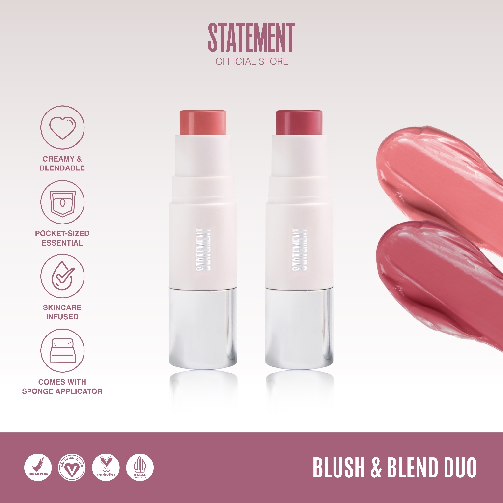 Jual Statement Beauty Blush & Blend Duostick | Shopee Indonesia