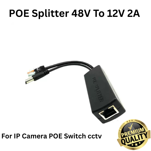 Jual POE Splitter 48V To 12V 2A For IP Camera POE Switch CCTV / POE ...