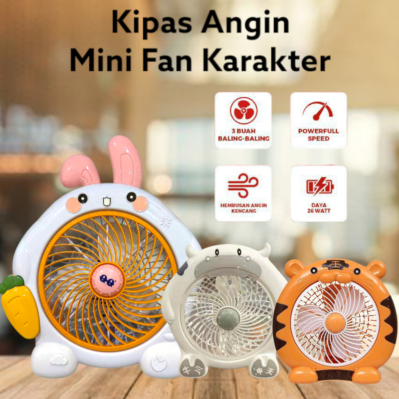 Jual Kipas Angin Karakter Kipas Angin Mini Fan Karakter Kipas Meja ...