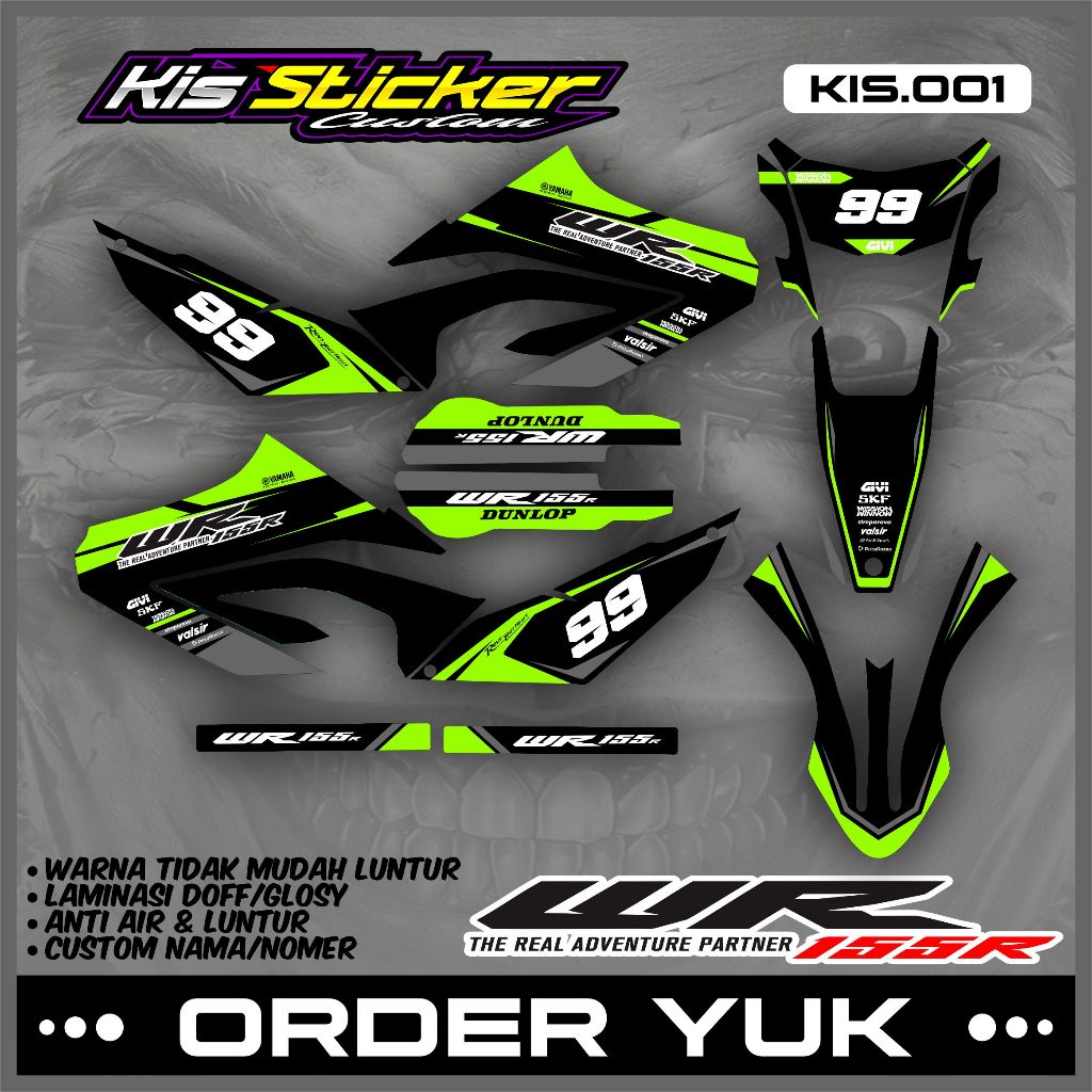 Jual Decal Sticker Full Body WR 155 R - Dekal Stiker Striping Variasi ...