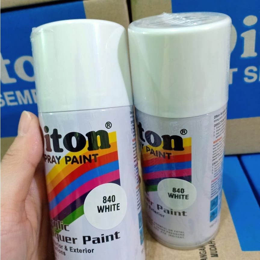 Jual Pilok Pilox Cat DITON Putih White 840 White Glossy 840 Putih glosi ...