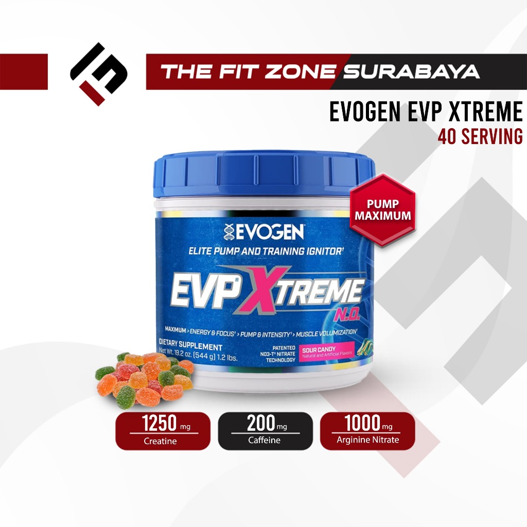 Jual EVOGEN EVP Xtreme 40 Servings ( 1,2 Lbs ) Supplementasi Fitness Pre Workout Import PWO ...