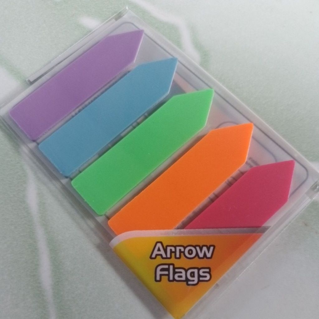 Jual Sticky Note/Stiker Pembatas Buku Panah 5 Warna | Shopee Indonesia