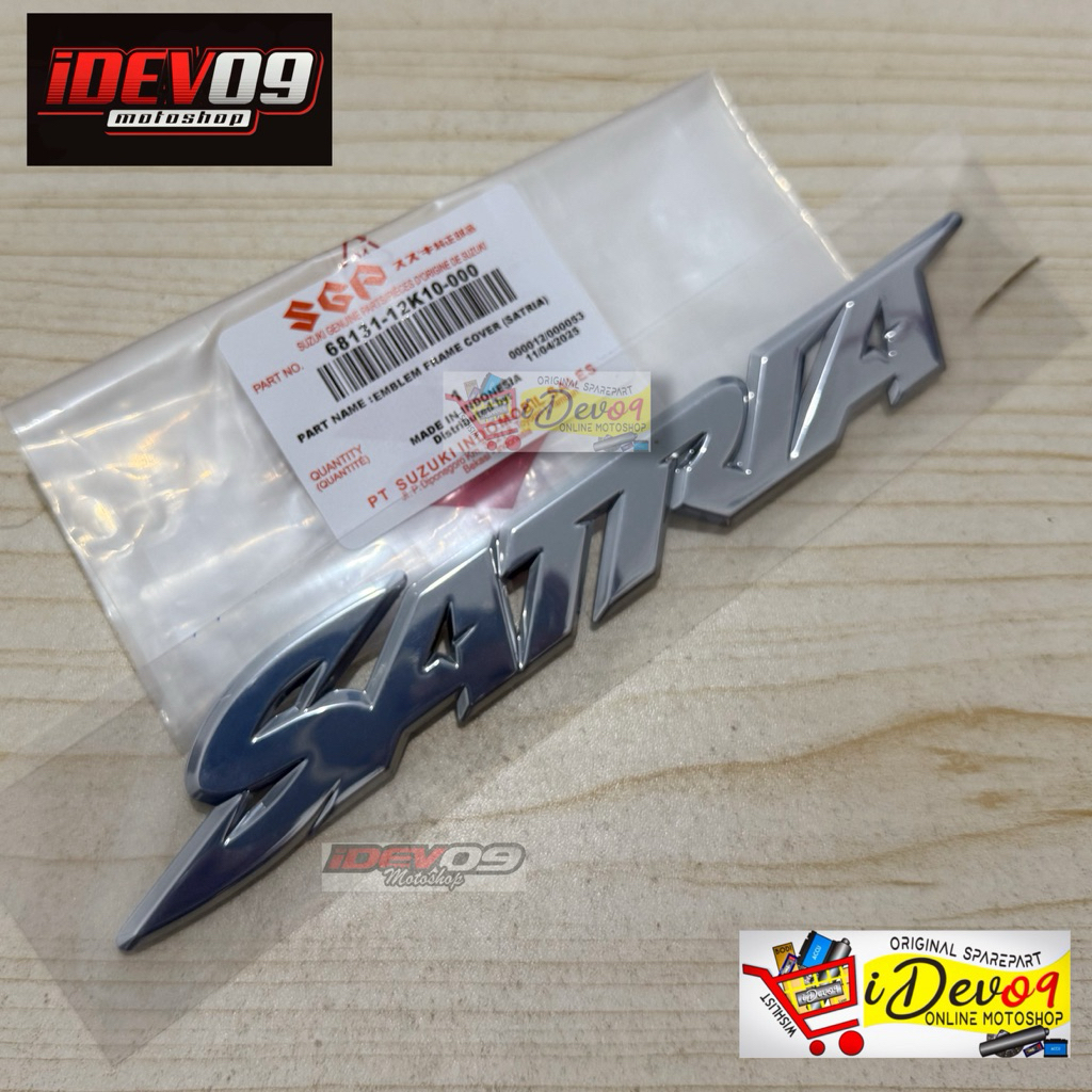 Jual 1 Pcs Logo Emblem Frame Cover Stiker Tulisan Timbul SATRIA ...