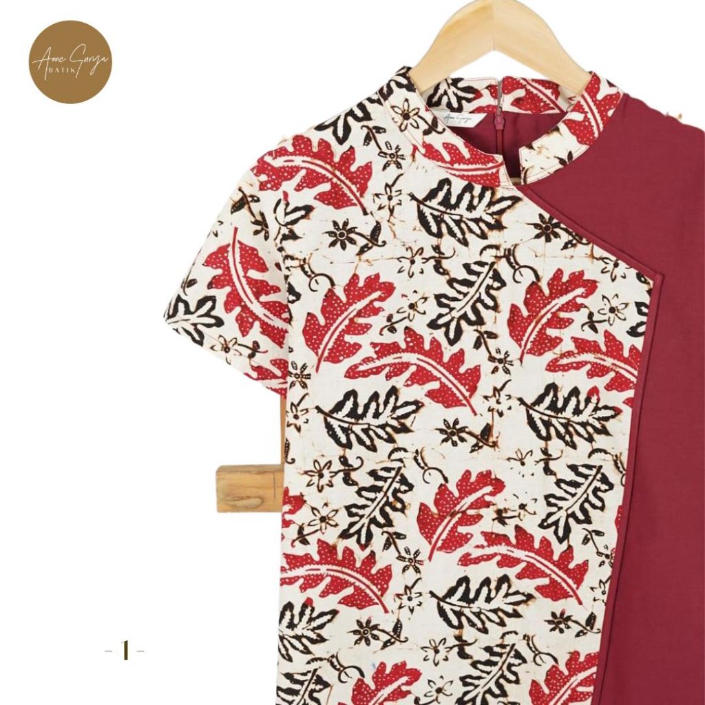Jual Cheongsam Vibes Women Batik Top Annesurya 09020825/Blus/Atasan ...