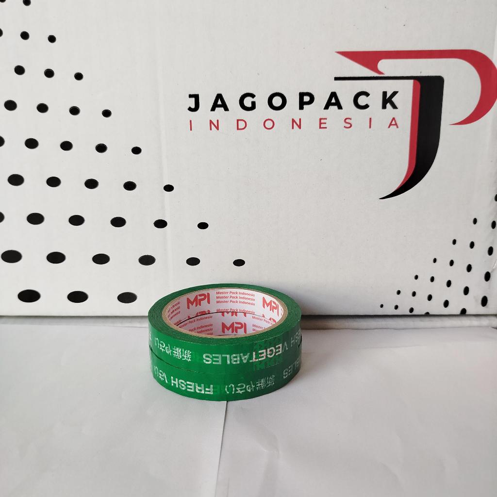 Jual JAGOPACK Lakban Isolasi Sayur Fresh Vegetables 18 mm x 50 Meter ...